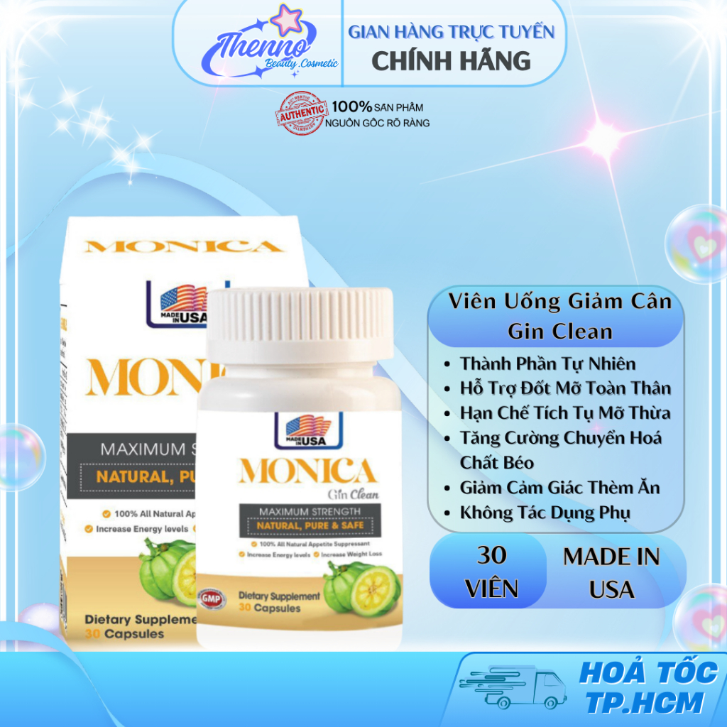 Viên Uống Giảm Cân Đốt Mỡ Siết Cơ Tan Mỡ Cấp Tốc Gin Clean Maximum Strength 30 Viên Chính Hãng ...