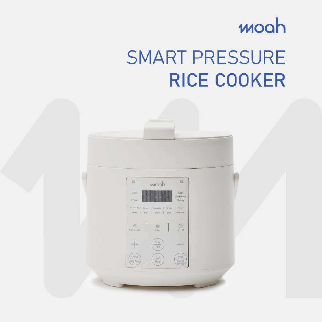 MKR2001-IV Nồi Cơm Điện Áp Suất Thông Minh by Moah - 1,2L - Màn hình ...