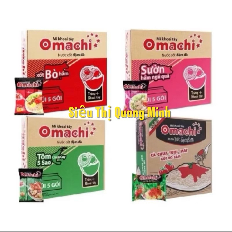 [CHĨNH HÃNG] Thùng Mì Omachi khoai tây - 30 gói x 80g | Shopee Việt Nam