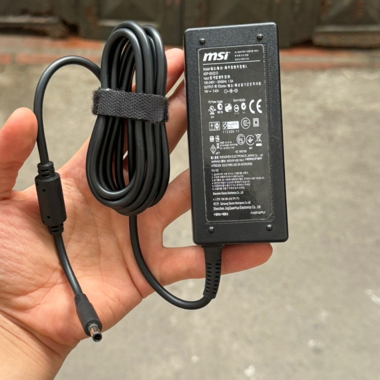 Cục sạc laptop MSI 19V 3.42A 65w 4.5x3.0mm zin tháo máy | Shopee Việt Nam