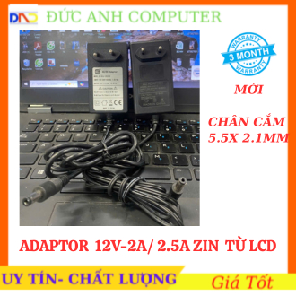 Nguồn adaptor 12V-2A / 12v 2.5A Jack DC 5.5mm x 2.1mm- HÀNG ZIN THEO ...