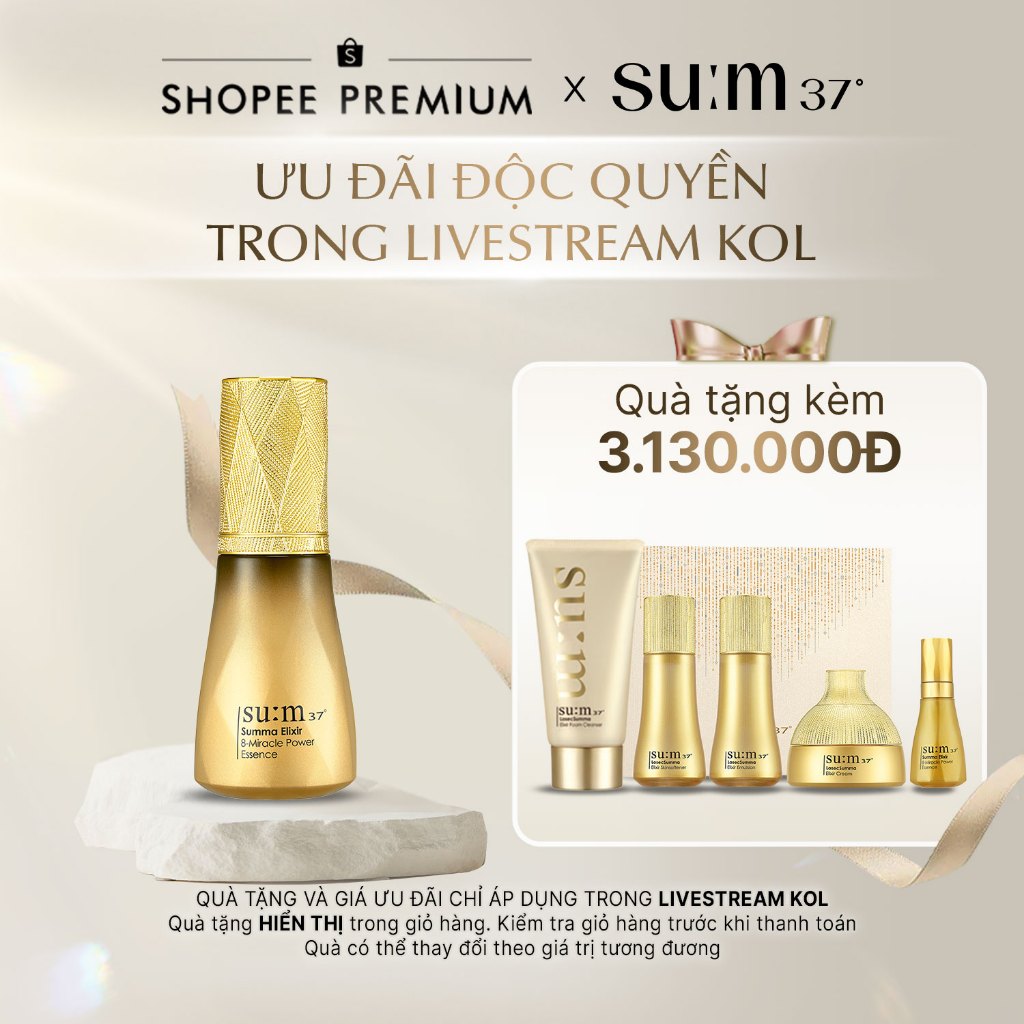 KOL x Su:m37 x Tinh chất chống lão hóa đa tác động cải thiện 8 vấn đề Su:m37 8-Miracle Power ...
