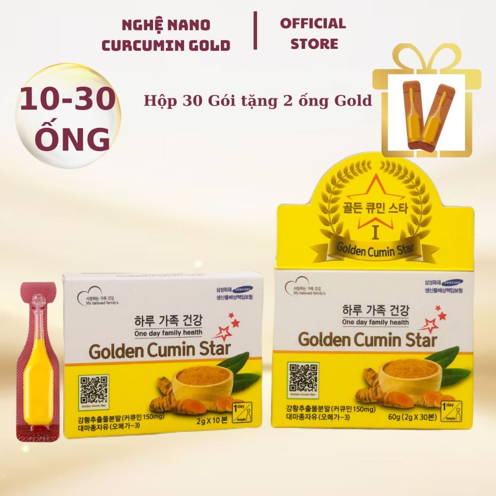 Nghệ Golden Cumin Star Omega3, Tinh Chất Nghệ Nano, Tinh Nghệ Nano Hàn ...