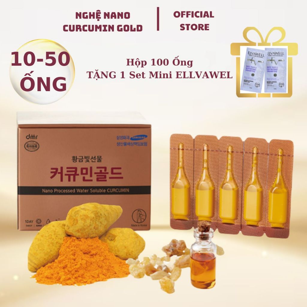Nghệ Nano Curcumin Gold Hàn Quốc 100 Ống đẹp da, giữ dáng, chống lão hóa CHÍNH HÃNG | Shopee ...