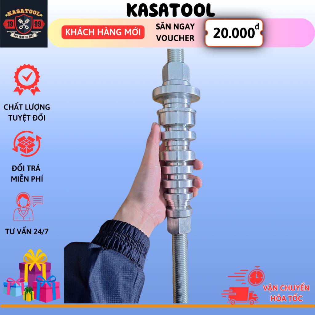 Bộ Vam Bát Phốt, Ép Chén Cổ các dòng xe, Vam Bát Phốt Thép CNC KASATOOL ...