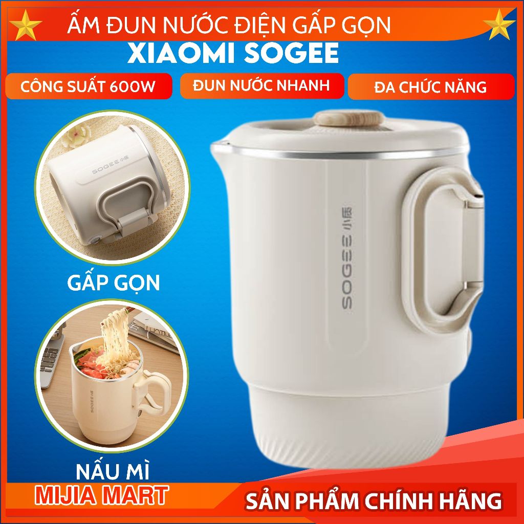 Ấm Đun Nước Điện Gấp Gọn Xm Sogee Đa Chức Năng, Đun Nước Nhanh Chóng | Shopee Việt Nam