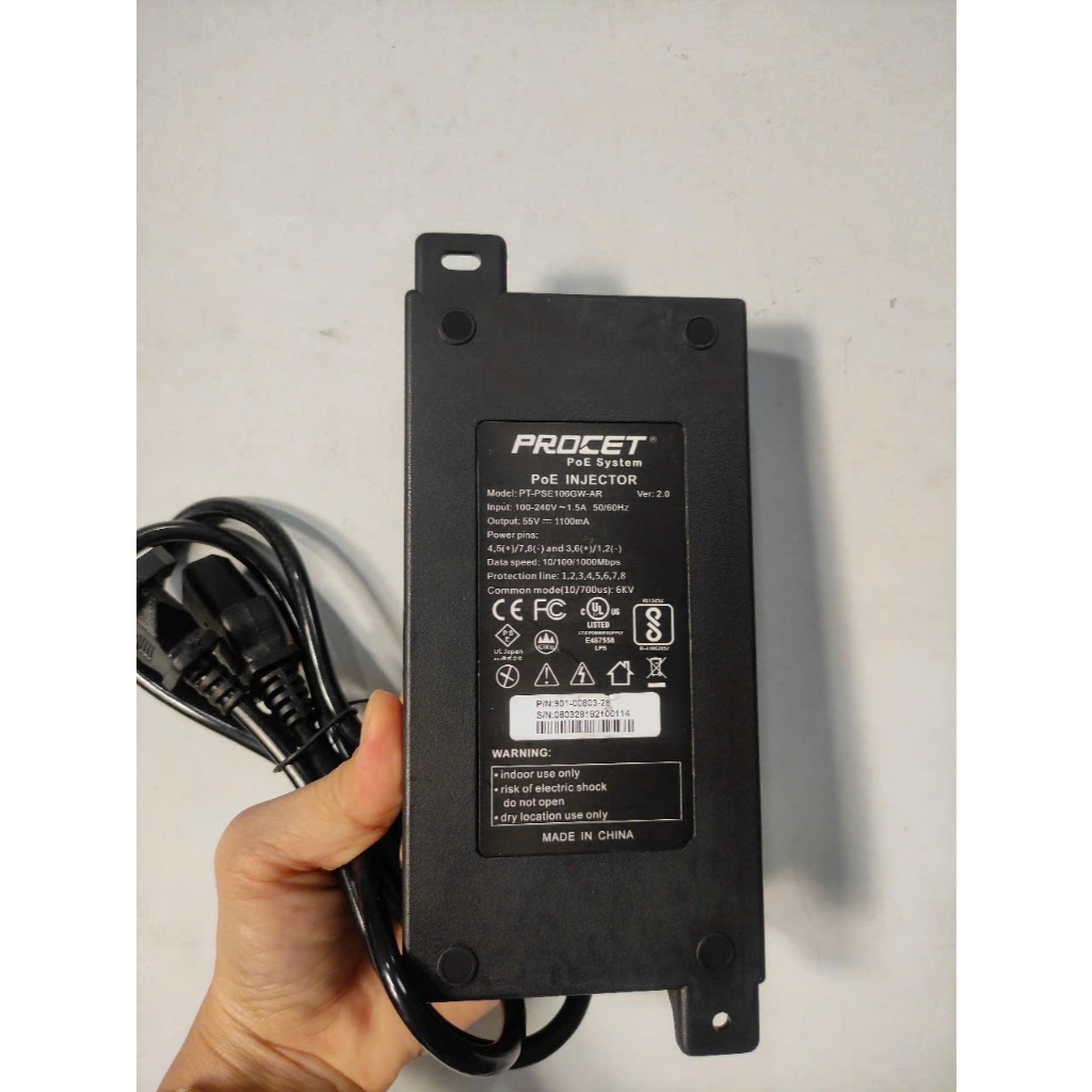 PoE Procet Chuẩn AT 60W, Bộ cấp nguồn cho Camera, wifi aruba, unifi hàng xịn | Shopee Việt Nam