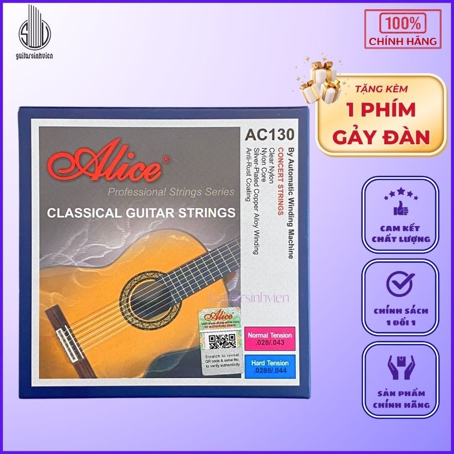 Dây Đàn Guitar Classic Alice AC130 Chính Hãng | Dây Đàn Guitar Nilon Chính Hãng | Shopee Việt Nam