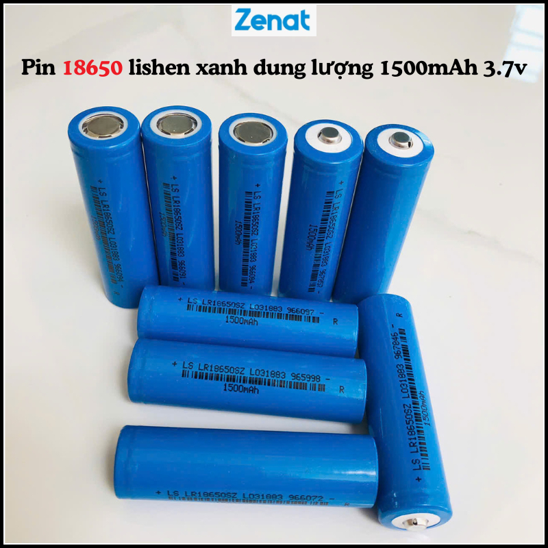 Pin 18650 Lishen Xanh 1500mAh 3.7V Xả 5c Mới 100% Độ Bền Cao Chuyên ...