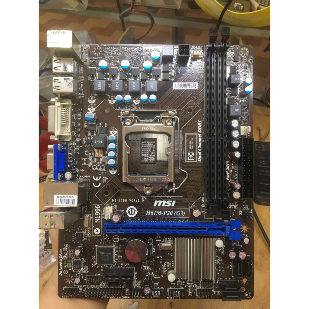 Mainboard MSI H61M-P20 hàng zin tháo máy | Shopee Việt Nam
