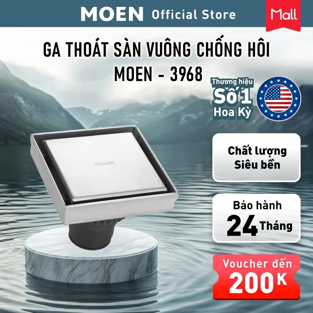 Ga thoát sàn vuông chống hôi MOEN 3968 | Shopee Việt Nam