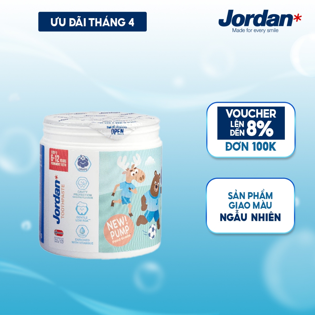 [New Product] Kem đánh răng cho trẻ em 6-12 tuổi vị nho Jordan Step 2 ...