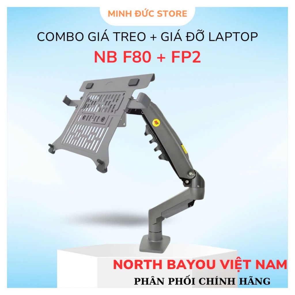 COMBO NB F80 + FP2 10 - 17 inch XÁM / TRẮNG NEW - GIÁ ĐỠ LAPTOP ...