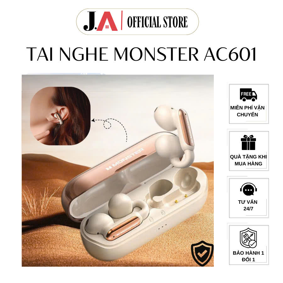 MONSTER AC601 - Tai Nghe Thể Thao Không Dây Dạng Kẹp Bluetooth 5.3 HiFi ...