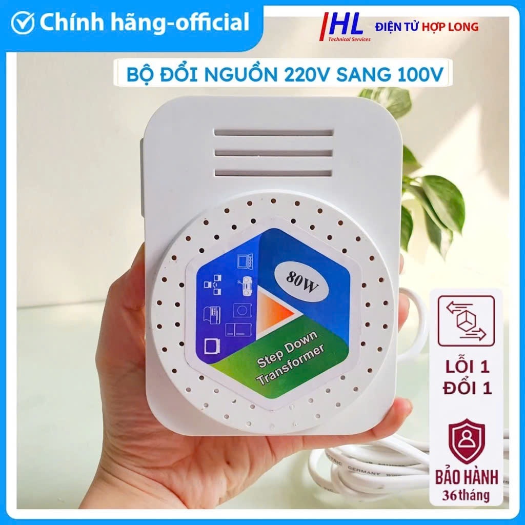 [Vỏ Nhựa] Đổi Nguồn 100v 110v cho máy lọc không khí, quạt Biến Áp Đổi Điện 220V ra 110V 100V 60w ...