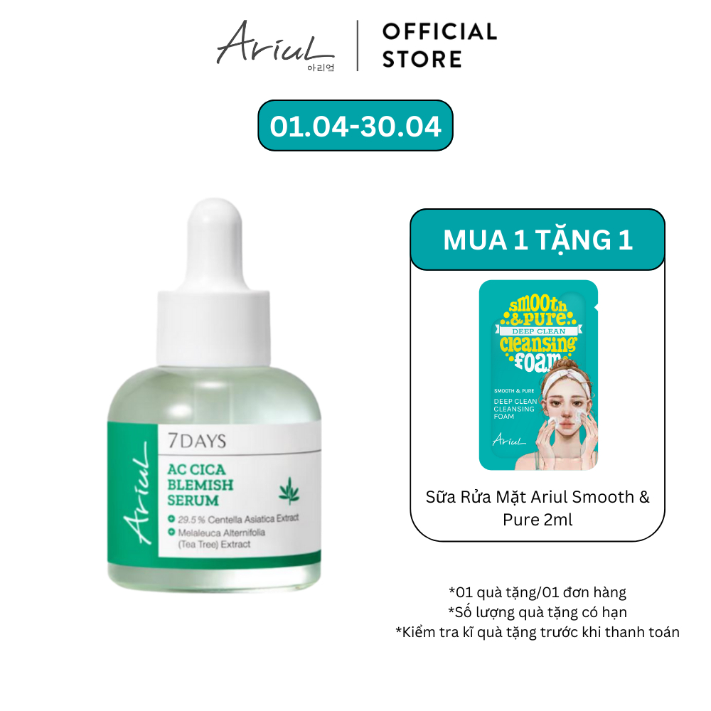 [NEW] Tinh Chất Làm Dịu Da Và Ngăn Ngừa Mụn Ariul 7Days AC CICA Blemish ...