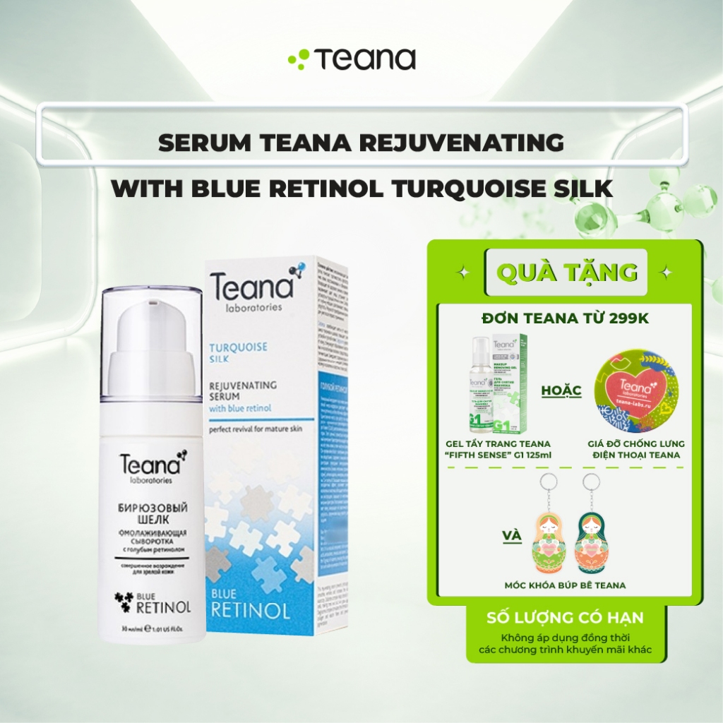 Serum Teana Rejuvenating With Blue Retinol Turquoise Silk tái tạo, trẻ ...