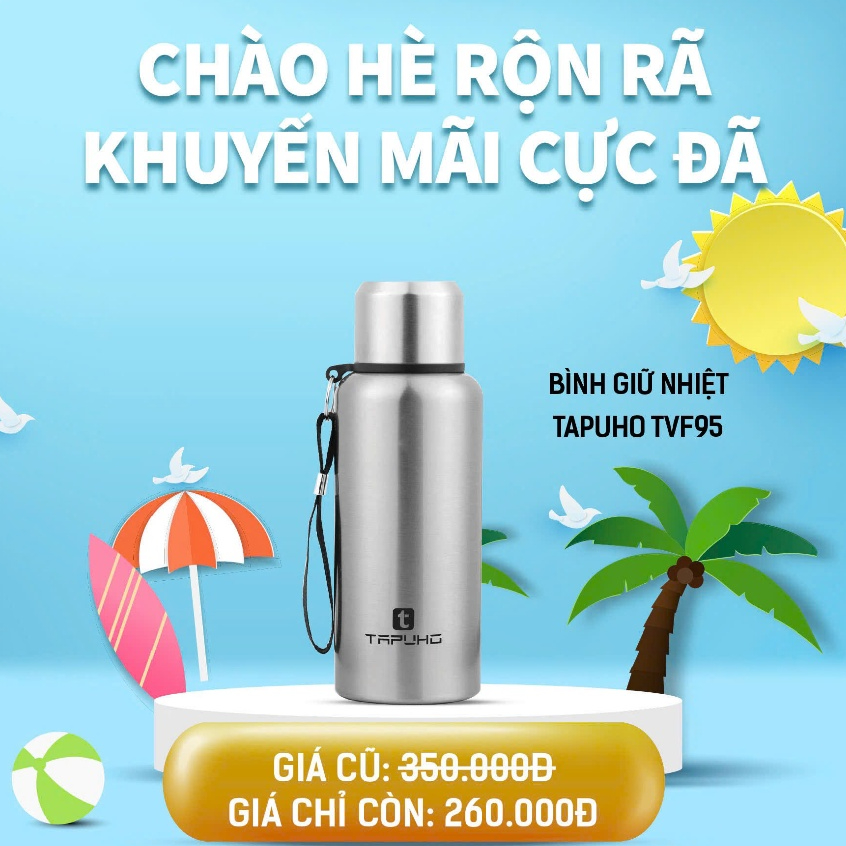 Bình Giữ Nhiệt TAPUHO TVF93 TVF95 inox 316 500ml và 600ml | Shopee Việt Nam