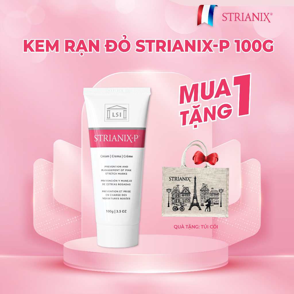 [TUÝP TO TẶNG KÈM QUÀ] Kem Rạn Đỏ STRIANIX-P 100g Làm Mờ Rạn Đỏ, Giảm ...
