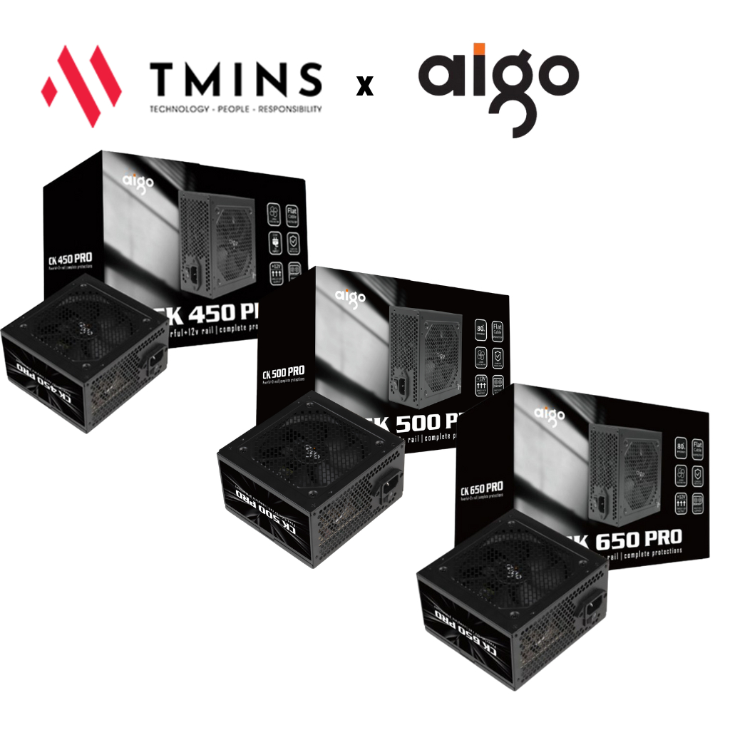 Nguồn máy tính Aigo CK450 PRO/ CK500 PRO/ CK650 PRO Chính hãng bảo hành ...