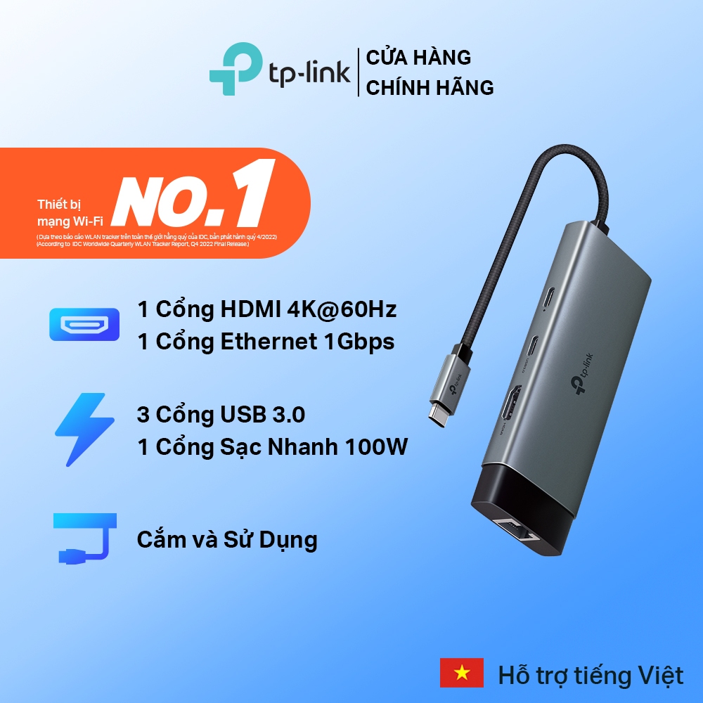 Hub USB Type-C 6 Cổng TP-Link UH6120C – Giải Pháp Kết Nối Toàn Diện Cho ...
