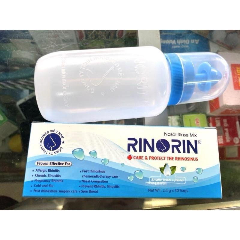 [COMBO BÌNH VÀ GÓI RỬA MŨI] RINORIN NƯỚC MUỐI RỬA MŨI | Shopee Việt Nam