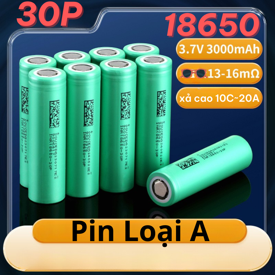 Cell DMEGC 30P- 18650~3,6V Hàng chính hãng Bao test dung lượng Dòng Xả ...