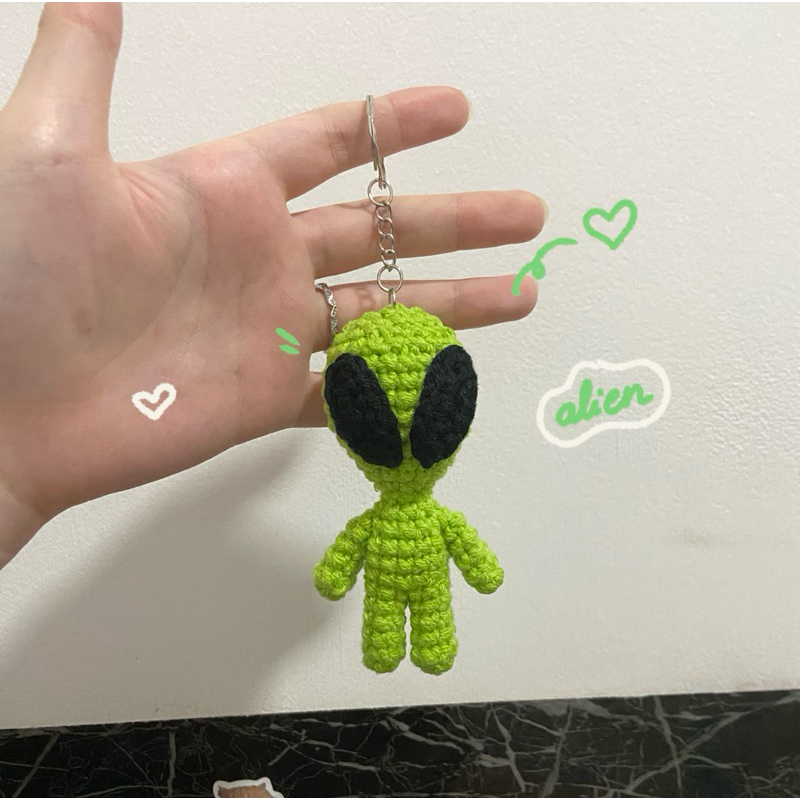 Móc Khoá Người Ngoài Hành Tinh Alien Len Handmade 👽👽 | Shopee Việt Nam