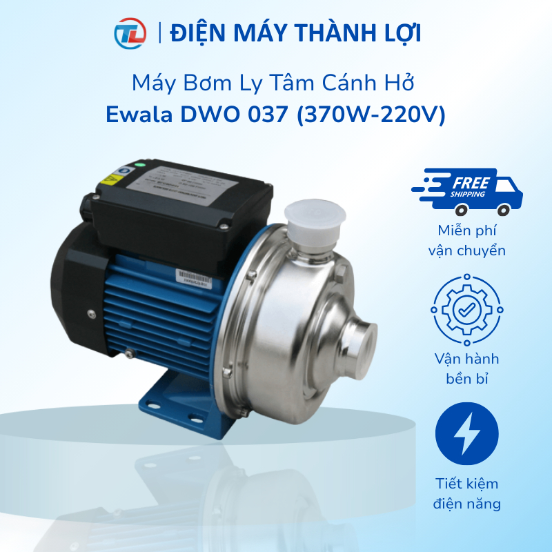 Máy Bơm Ly Tâm Cánh Hở Ewala DWO 037 (370W-220V) | Shopee Việt Nam