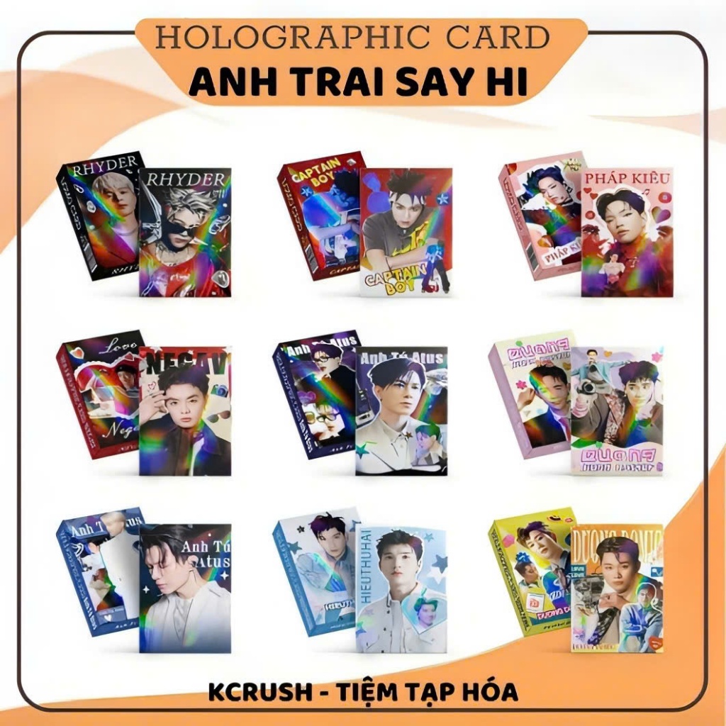 [60 CARD] Lomo Card Anh Trai Say Hi - Bộ 60 CARD Sưu Tập Idol ...