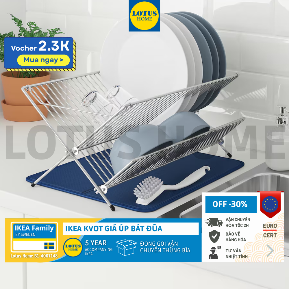 IKEA giá úp cốc đĩa bát đũa có thể gập gọn IKEA KVOT | Shopee Việt Nam