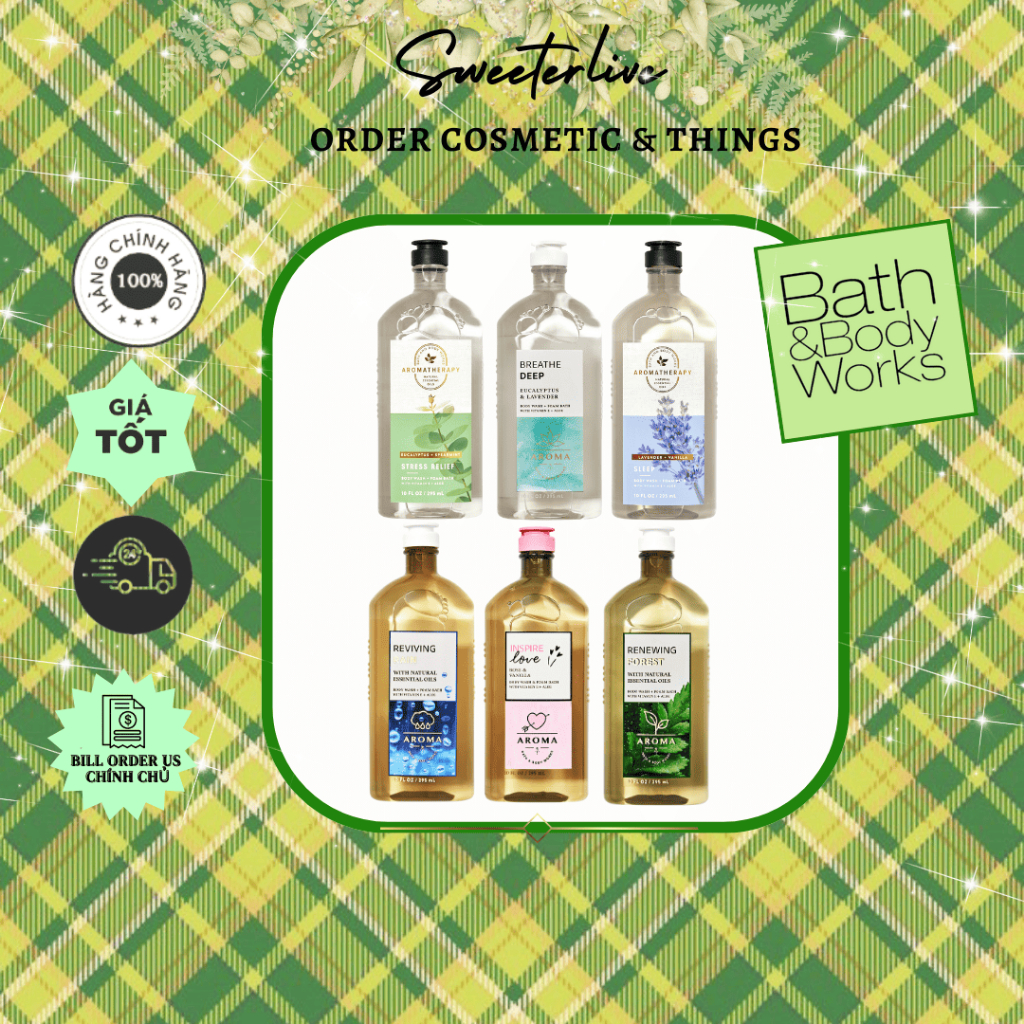 [Bill US] SỮA TẮM THƯ GIẢN AROMA BATH AND BODY WORKS | Shopee Việt Nam