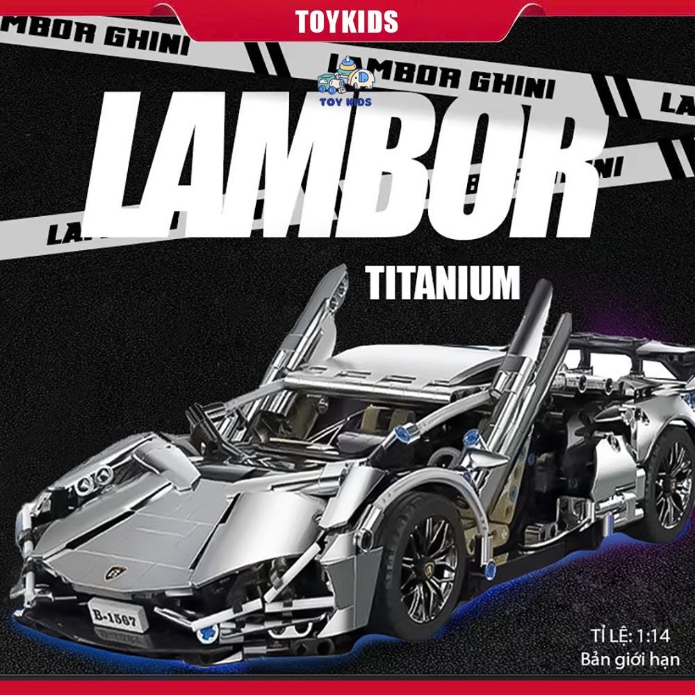 [Size 45cm] Mô Hình Lắp Ráp Siêu Xe oto Lambo Titanium Full Xe, Đồ chơi ...
