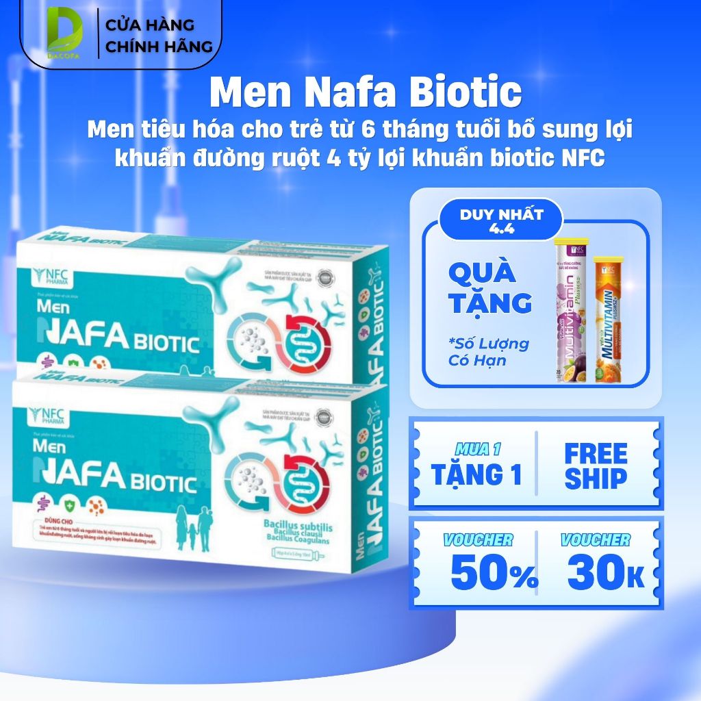 Men tiêu hóa cho trẻ từ 6 tháng tuổi bổ sung lợi khuẩn đường ruột 4 tỷ ...