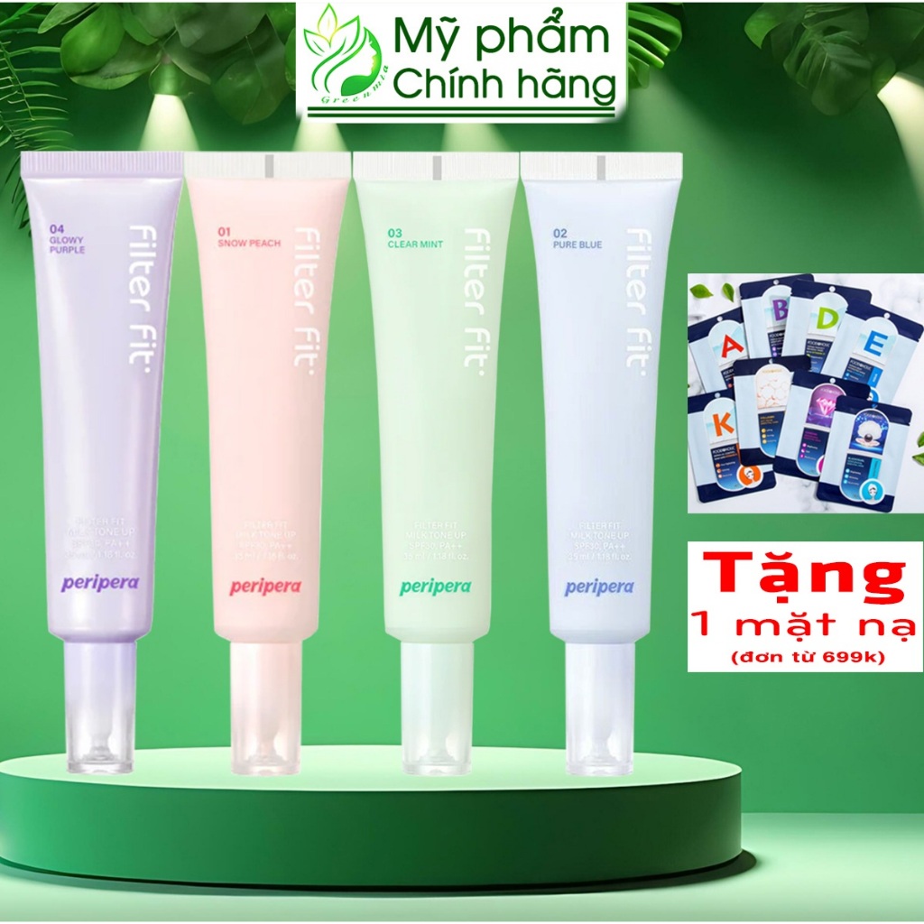 Kem Lót Peripera Filter Fit Milk Tone Up Cream 35ml SPF30 PA + + 01 ...