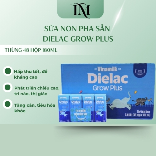 Thùng 48 hộp Sữa Non Vinamilk Dielac Grow Plus (Sữa Uống Dinh Dưỡng) | Shopee Việt Nam
