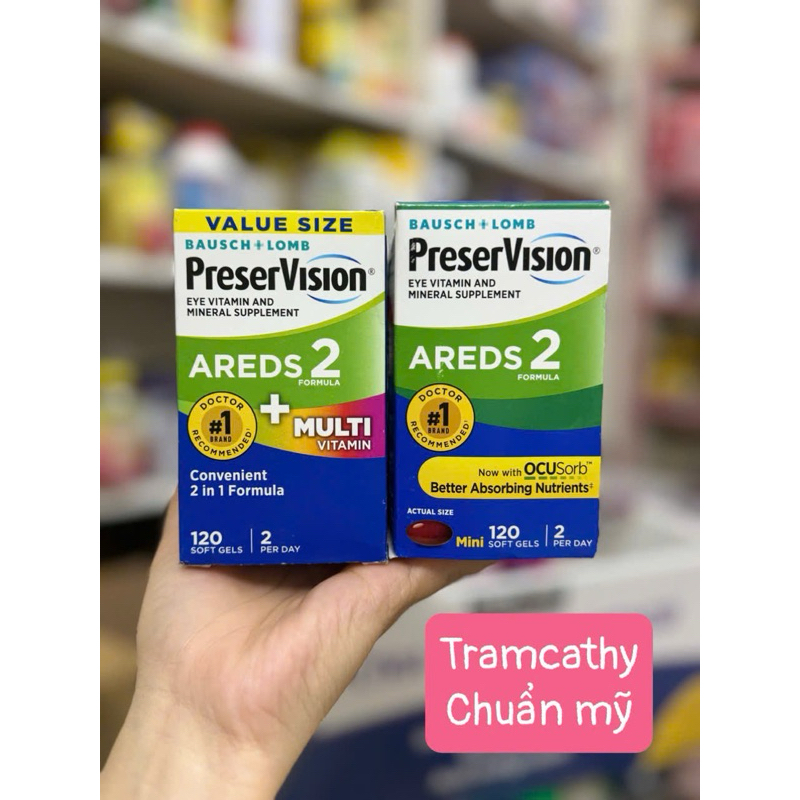 Viên uống bổ mắt PreserVision Areds 2 Formula cho người lớn tuổi | Shopee Việt Nam