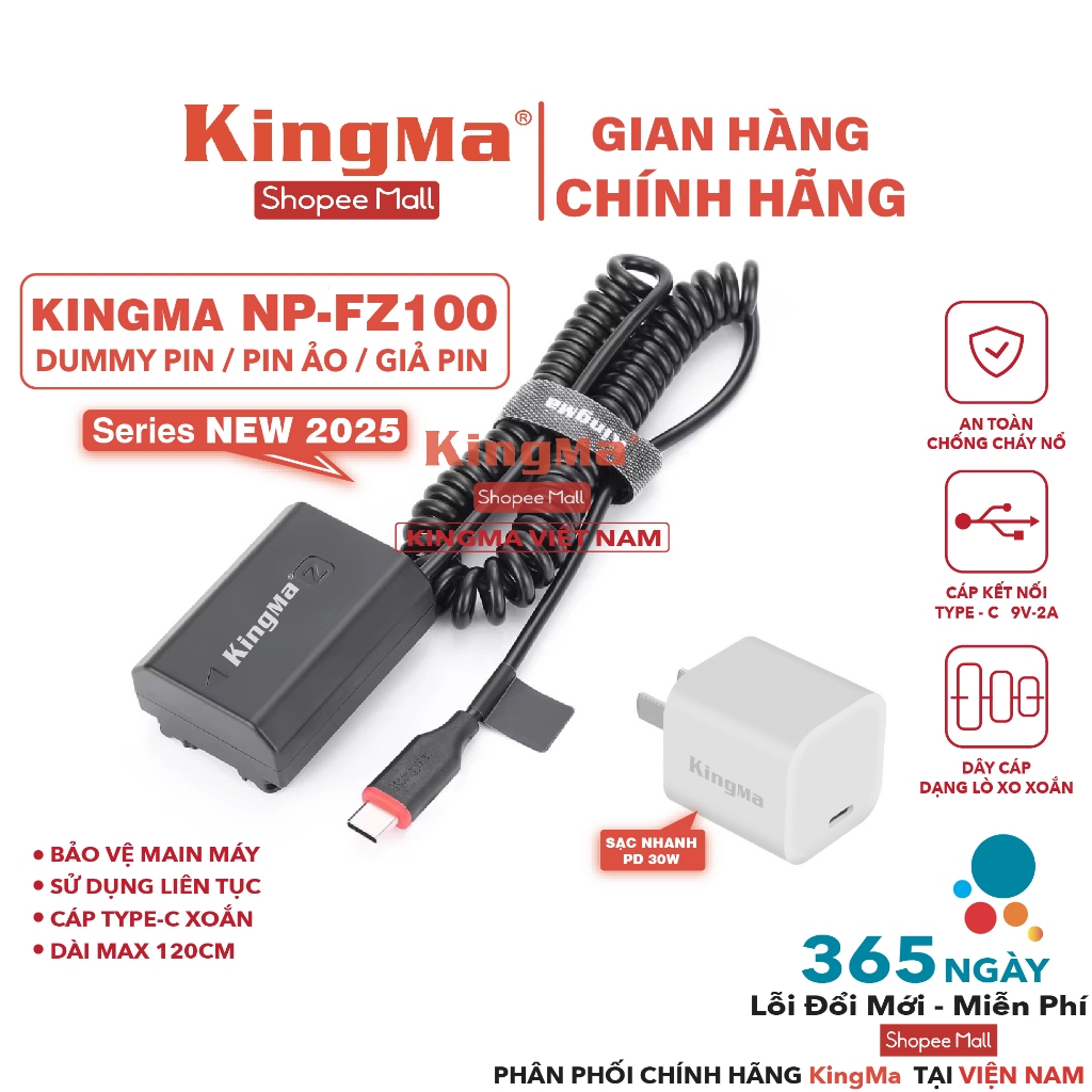 Dummy Pin . Pin Ảo . Giả Pin NP-FZ100 và Củ Sạc Nhanh PD 30W Chính Hãng ...