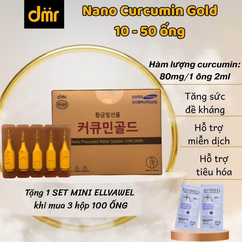 Nghệ Nano Curcumin Gold Hàn Quốc 10-50 ống Chính Hãng Date Mới | Shopee ...