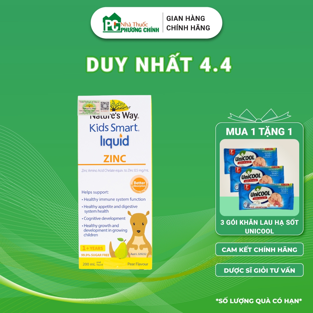 Kẽm Nước Nature's Way Kids Smart Liquid Zinc Giúp Tăng Cường Sức Đề ...
