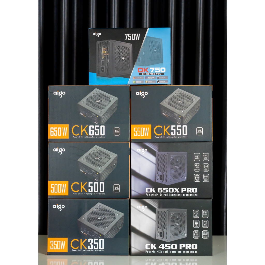 NGUỒN MÁY TÍNH AIGO CK350 CK450 CK500 CK550 CK650 DK750 350W 450W 500W 550W 650W 750W chính hãng ...