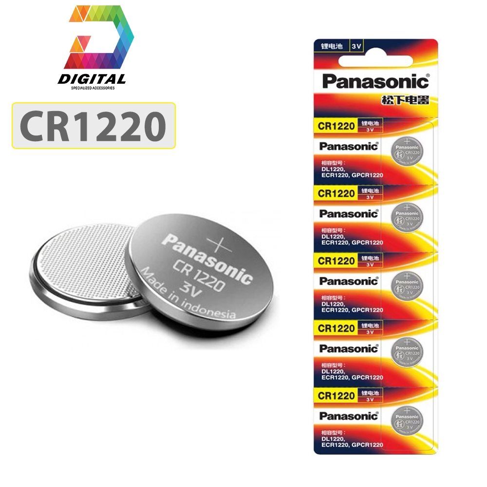 Vỉ 5 Viên Pin Cmos Panasonic CR1220 Lithium 3V Chính Hãng | Shopee Việt Nam