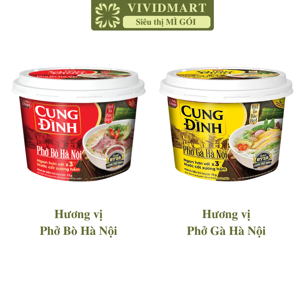 [SET10TÔ]-AFOTECH- Phở tô Cung Đình 2 vị: Bò, Gà, Phở Hà Nội Cung Đình ...
