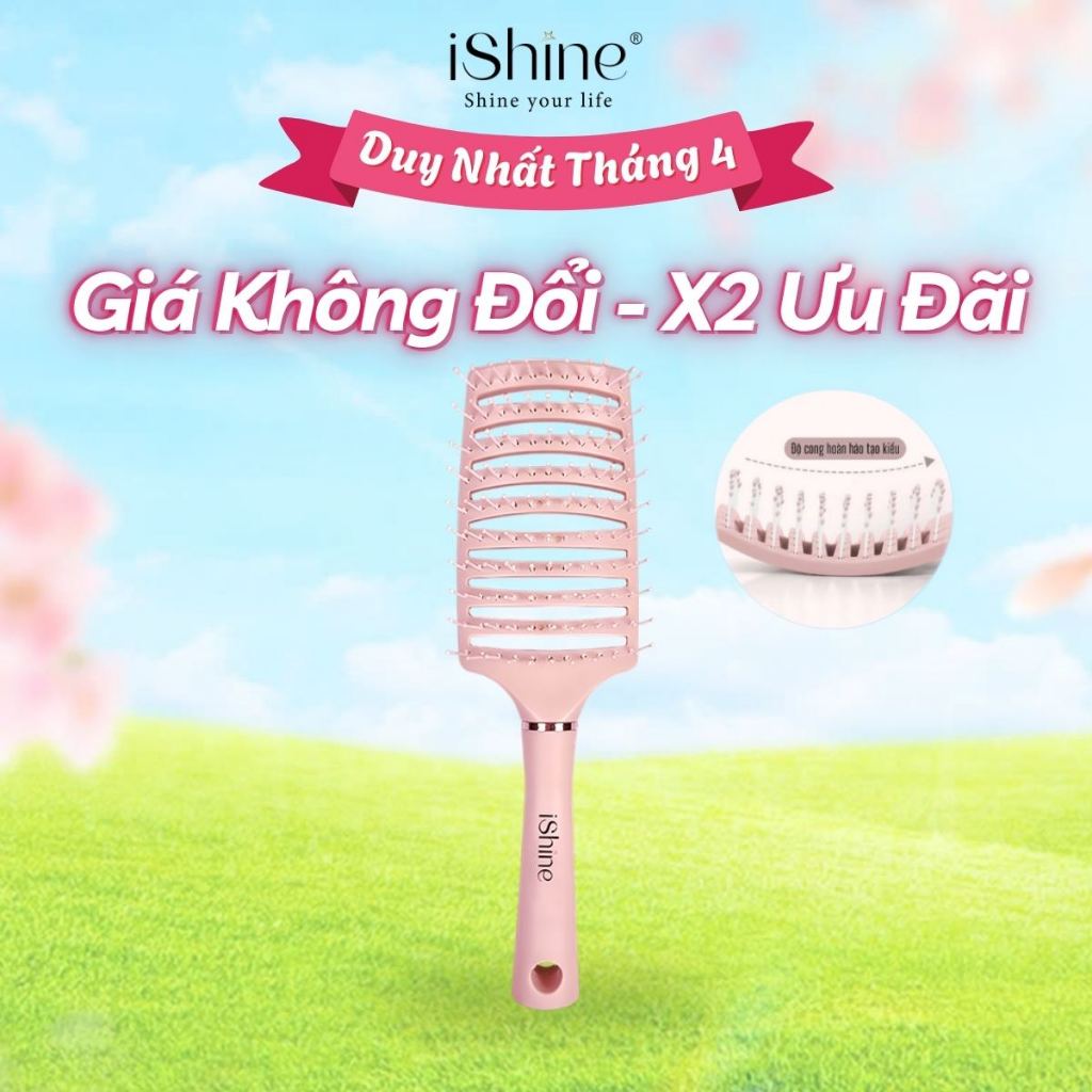 Lược gỡ rối tạo kiểu tóc chuyên nghiệp iShine - IS02 | Shopee Việt Nam
