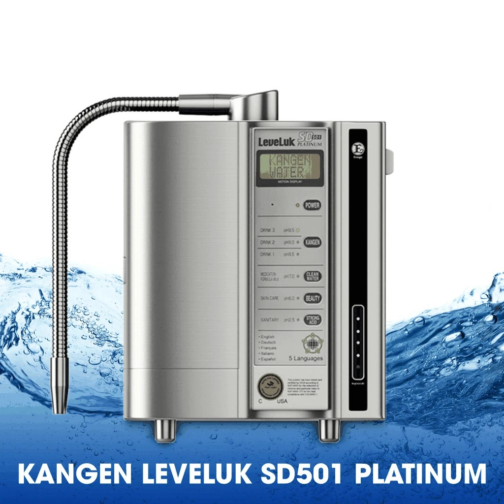 Máy lọc nước điện giải Ion kiềm KANGEN LEVELUK SD501 PLATINUM 7 tấm điện cực 7 loại nước ...
