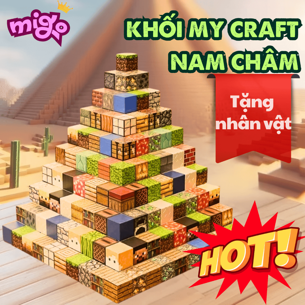 Đồ Chơi Nam Châm My Craft, Từ Tính 6 Mặt, Khối Nam Châm Lắp Ráp Mô Hình Giáo Dục Cho Bé - MIGO ...