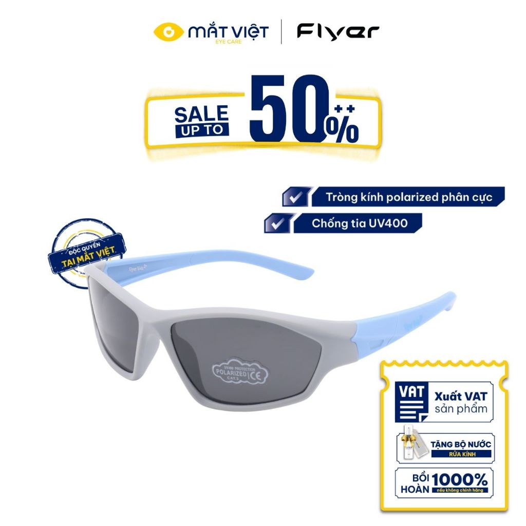 Kính Mát Trẻ em FLYER F51817 C17, Kính Mát Nhựa Teflon, Kính Mát Vuông ...