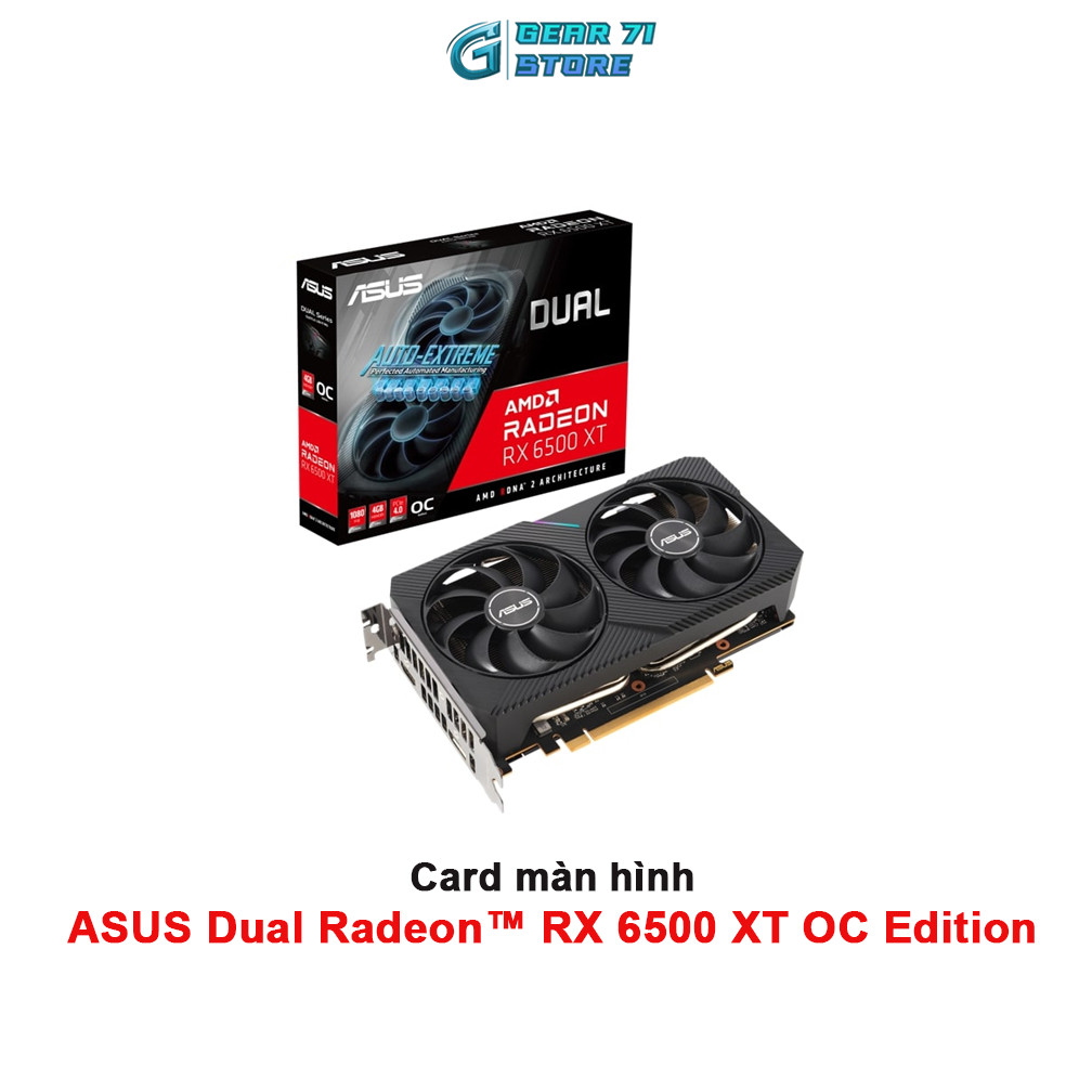 VGA Radeon RX 6500XT 4GB GDDR6 Dual OC EdiTion | Shopee Việt Nam