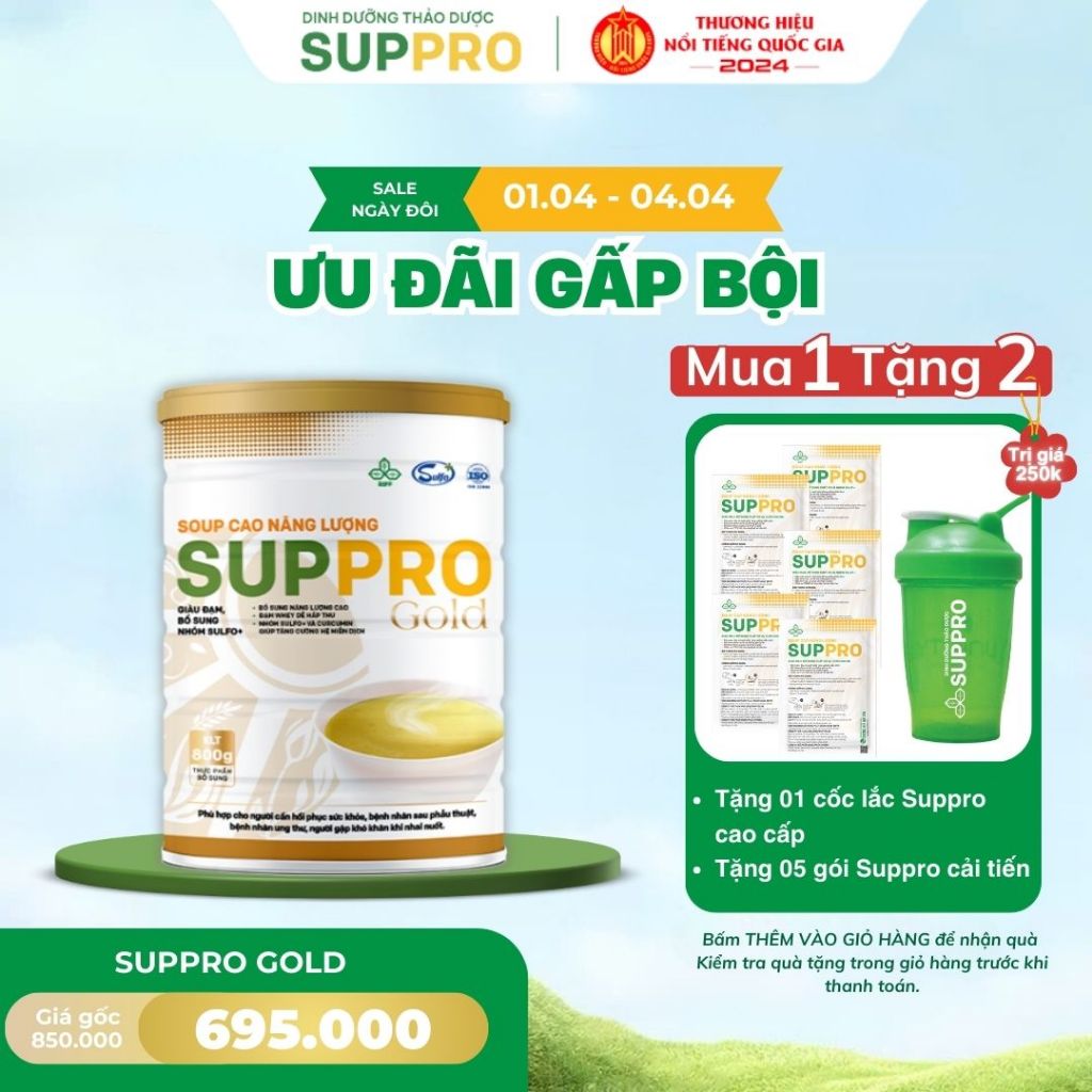 SUPPRO GOLD - Dạng lon 800g - Soup Dinh Dưỡng Bổ Sung Protein Chống Suy ...