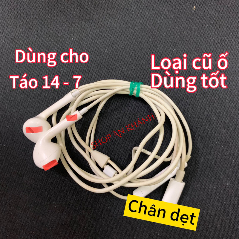Tai nghe Ai phôn 7 đến 14 pờ rồ mắc (loại cũ ố xước nhẹ) Bass hay ấm ...